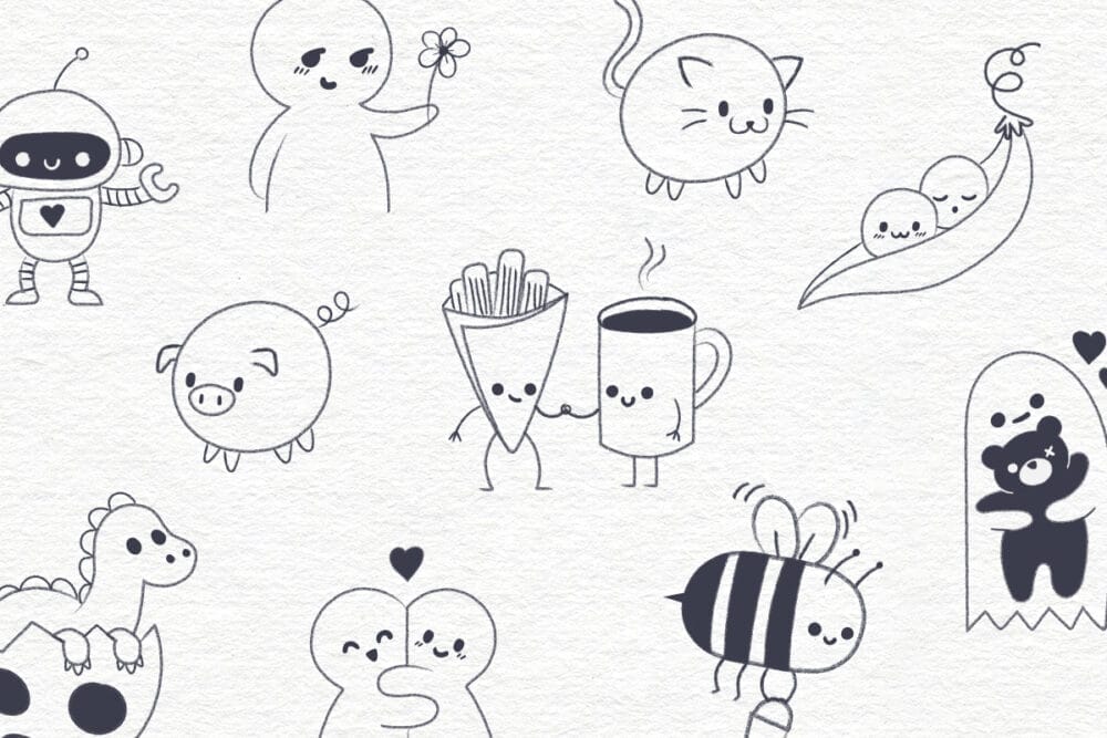 12 dibujos kawaii para dibujar cuando te aburres - Balsa de tinta 12 dibujos kawaii para dibujar cuando te aburres - Balsa de tinta