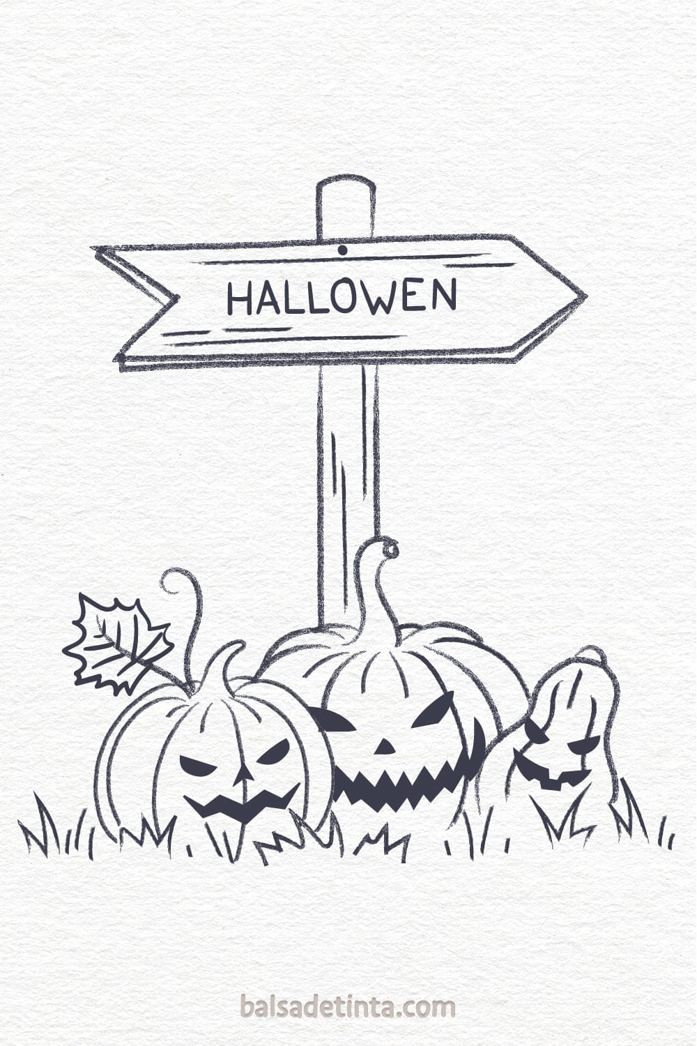 18 ideas for Halloween drawing fun - Balsa de tinta