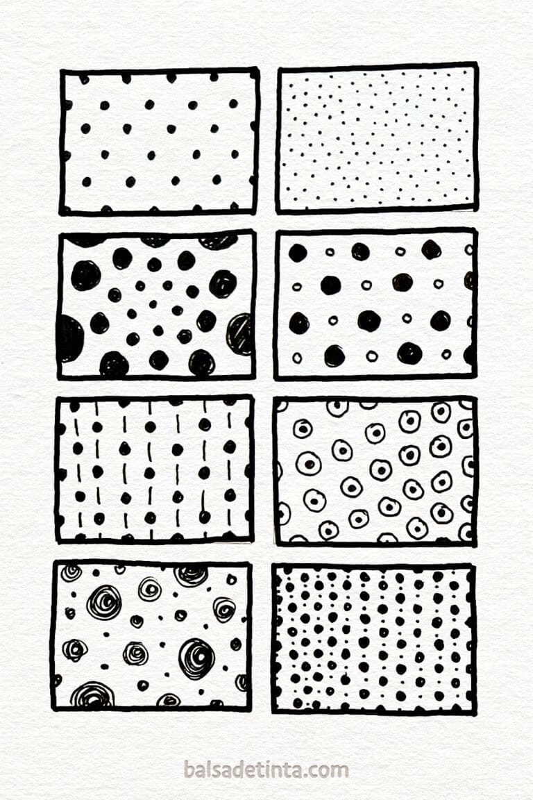 64 texturas para dibujar a mano - Balsa de tinta