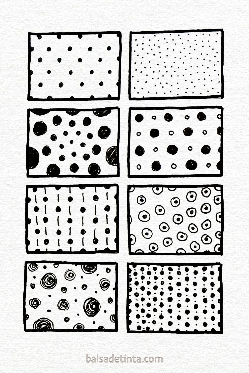 64 easy patterns to draw by hand - Balsa de tinta