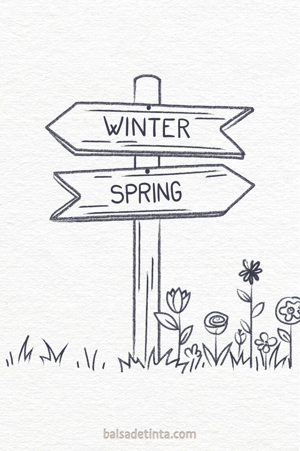 Spring Drawings: 21 Ideas to Draw - Balsa de tinta